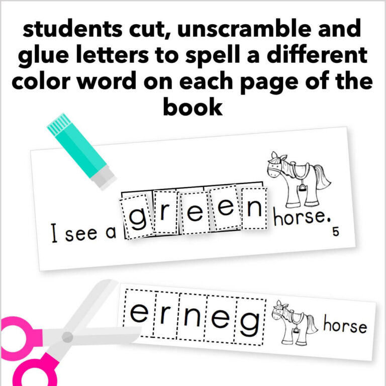 Color Words Farm Theme Emergent Reader and Poster Set - Kinder Craze