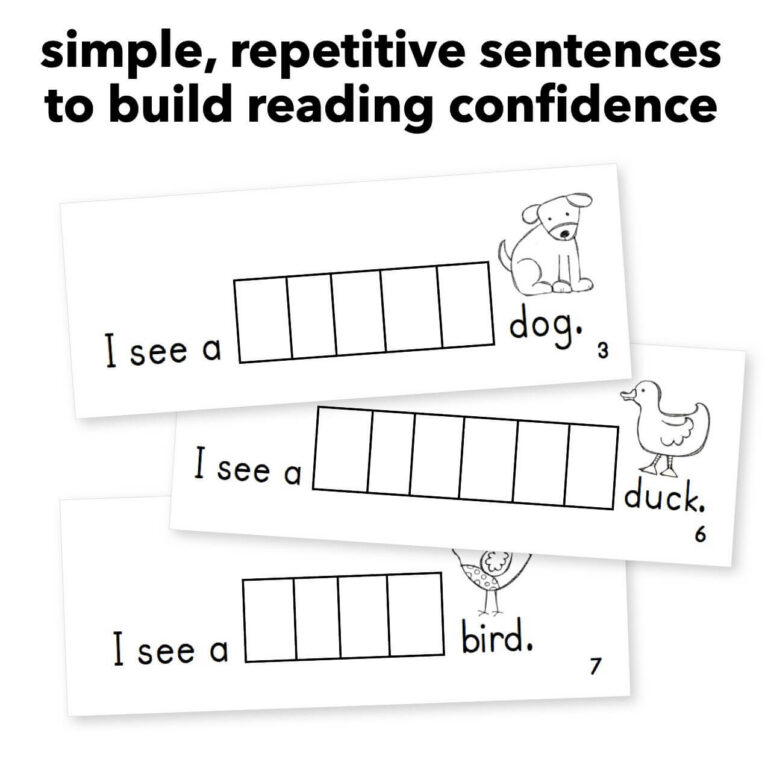 Color Words Farm Theme Emergent Reader and Poster Set - Kinder Craze