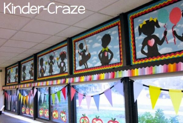 Bright and Colorful Rainbow Chalkboard Kindergarten Classroom Tour