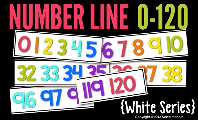 number-line-white-series