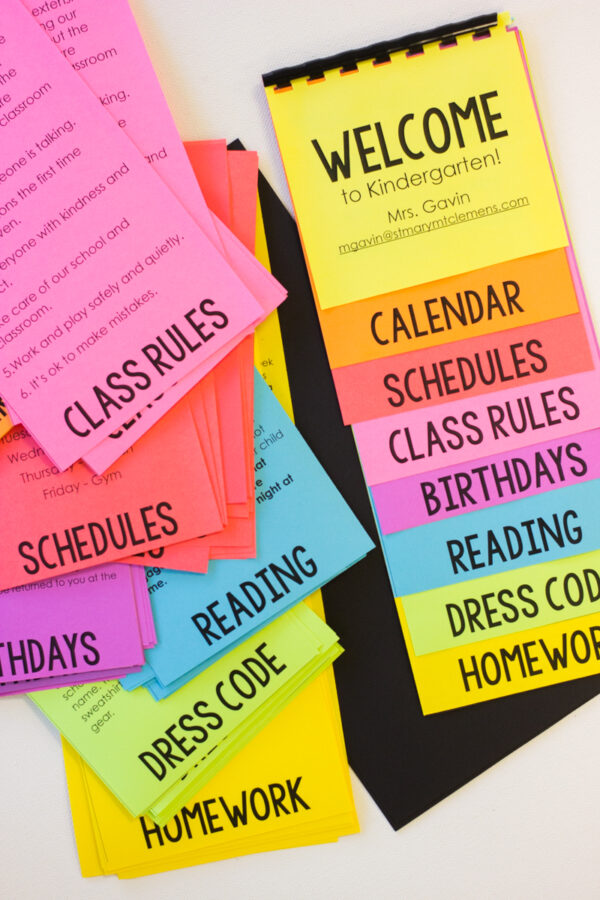 FREE Parent Flip Book Template Featuring Astrobrights Paper