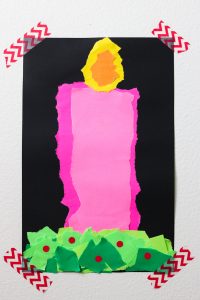 Easy Christmas Candle Craft for Kids (Great for Advent Too!)