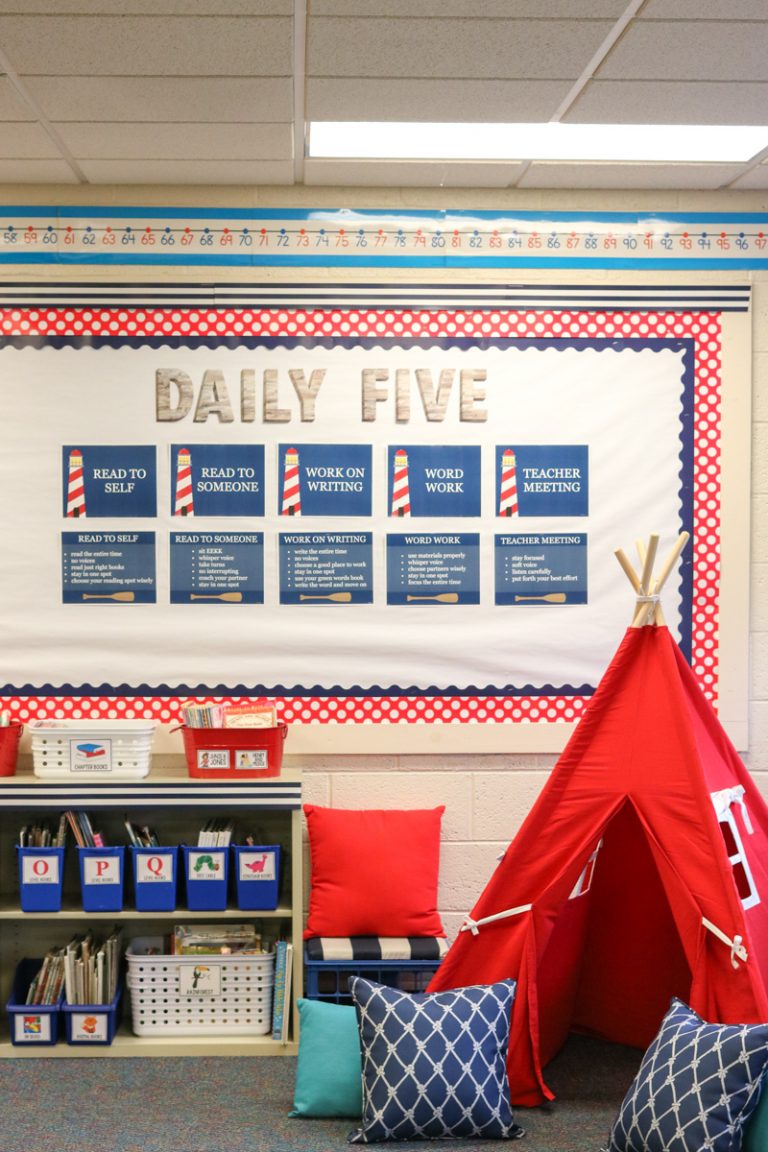 Second Grade Nautical Theme Classroom Makeover