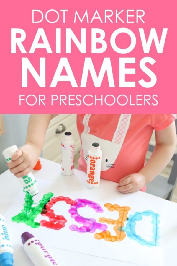 Dot Marker Name Tracing: A Simple Art Activity for Toddlers & Preschoolers