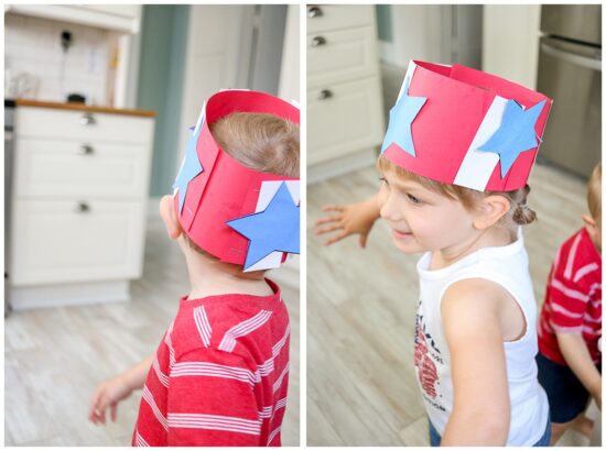 Easy 4th of July Hat Craft for Kids
