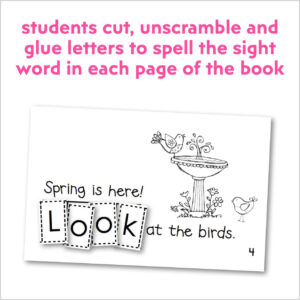 Spring Sight Word Book Mini Bundle - Kinder Craze