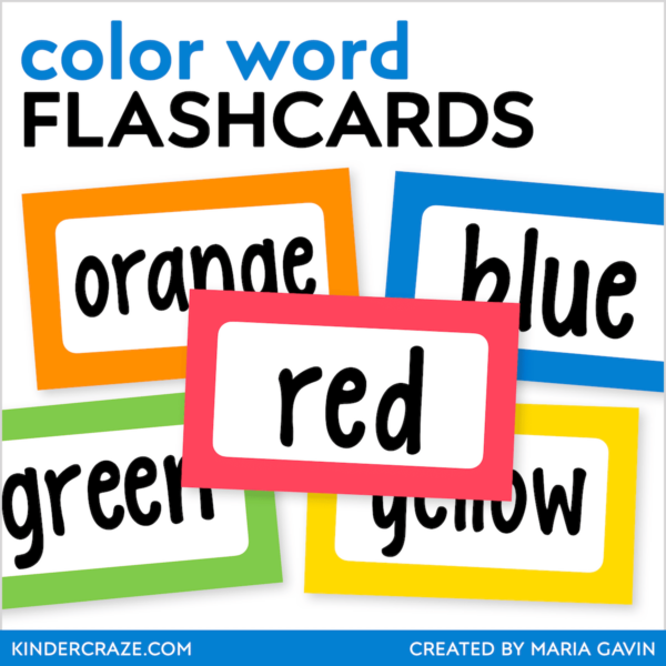 sight word flashcards square cover with border