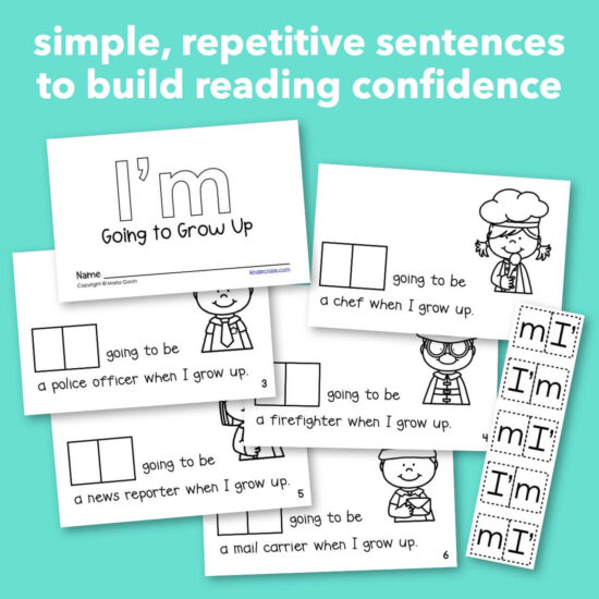 "I'M Going to Grow Up" Interactive Sight Word Reader - Kinder Craze