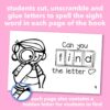 I Spy Sight Word Book: "Can You FIND the Letters?" Emergent Reader ...