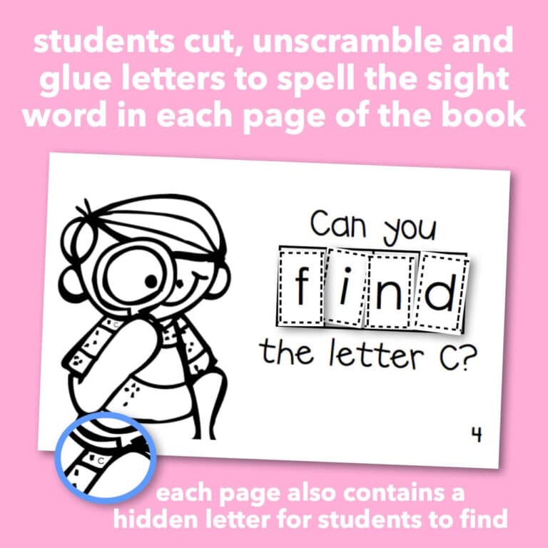 I Spy Sight Word Book: "Can You FIND the Letters?" Emergent Reader ...
