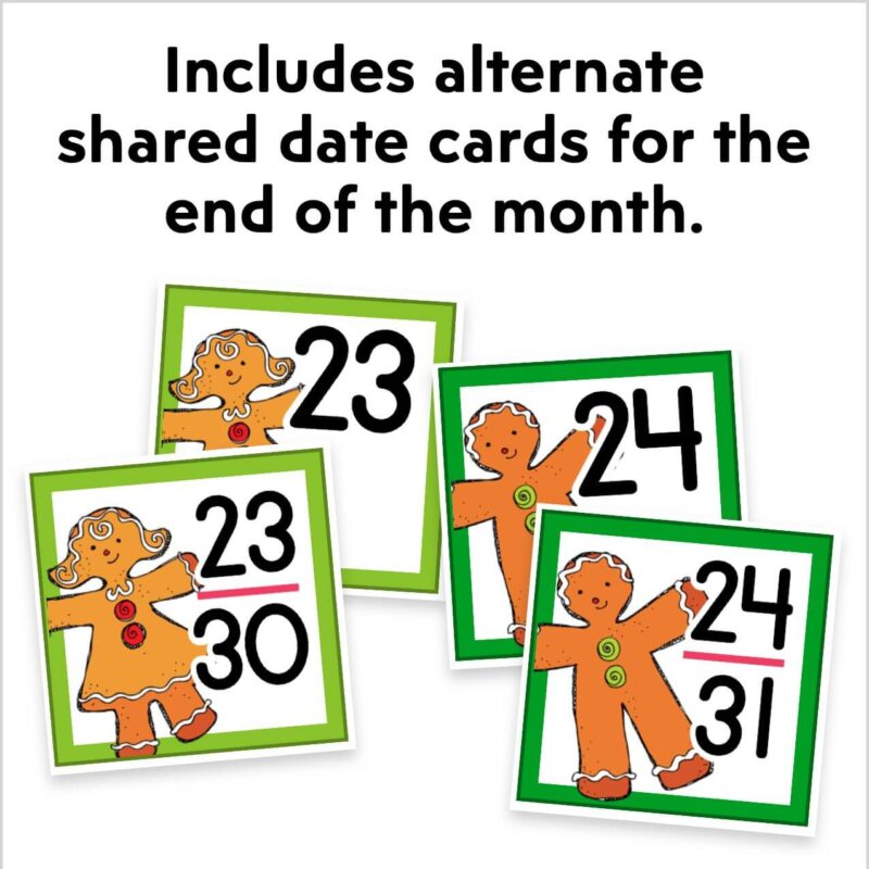 December Gingerbread Calendar Numbers - Kinder Craze