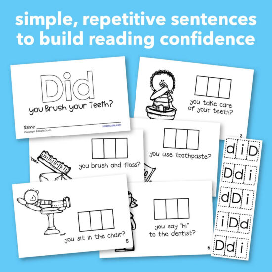 "Did You Brush Your Teeth?" Dental Health Interactive Sight Word Reader ...