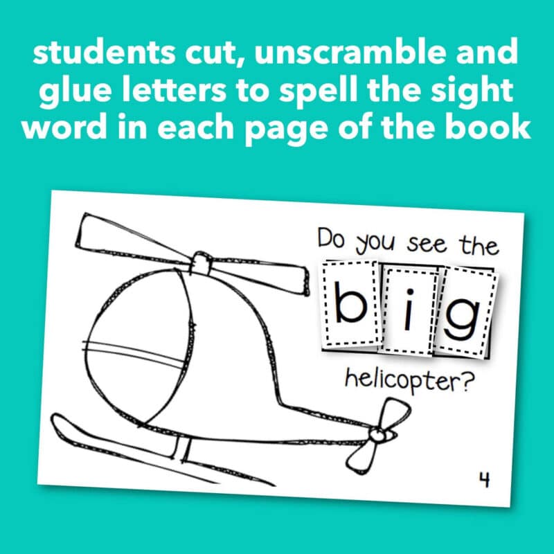 Transportation Theme Emergent Reader: "Do You See the Big Vehicles ...