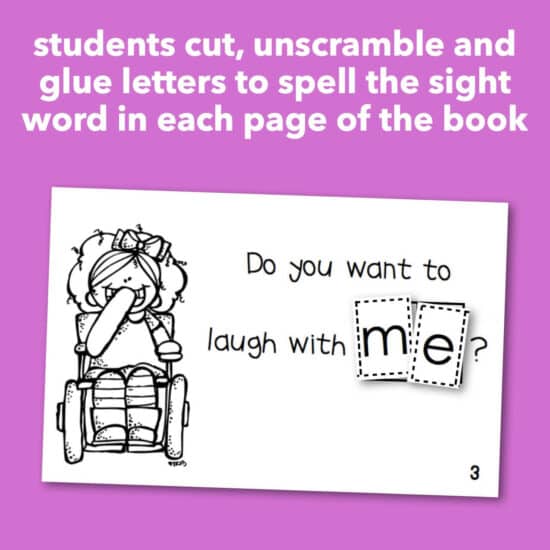 Emergent Reader for Sight Word ME "Do You Want to Play with Me?" Sight ...
