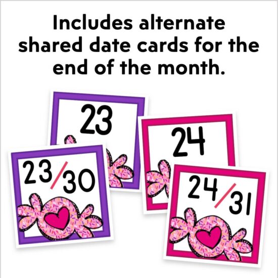 February Valentine Calendar Numbers - Kinder Craze