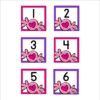 February Valentine Calendar Numbers - Kinder Craze