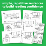"Go Green and Recycle" Color Word Interactive Sight Word Reader ...