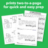 "Go Green and Recycle" Color Word Interactive Sight Word Reader ...