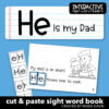 Father's Day Emergent Reader: "HE Is my Dad" Sight Word Book - Kinder Craze