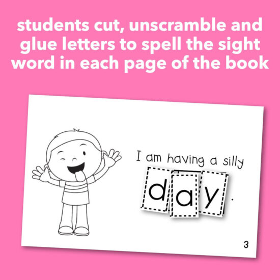 "I Am Having A DAY" Interactive Sight Word Reader - Kinder Craze