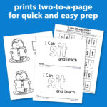 Emergent Reader for Sight Word SIT: "I Can Sit and Learn" Sight Word ...