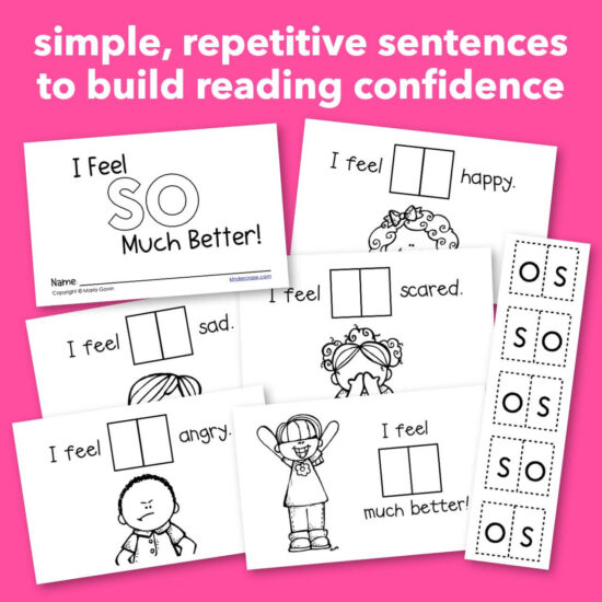 Emergent Reader for Sight Word SO: "I Feel SO Much Better!" Sight Word ...
