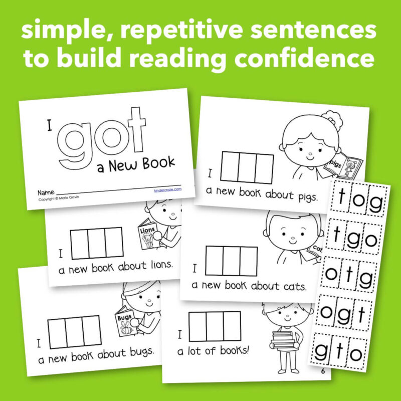 "I GOT a New Book" Interactive Sight Word Reader - Kinder Craze