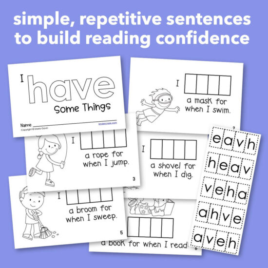 "I HAVE Some Things" Interactive Sight Word Reader - Kinder Craze