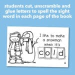 January Emergent Reader "I Like to Play When it's COLD" Winter Sight ...