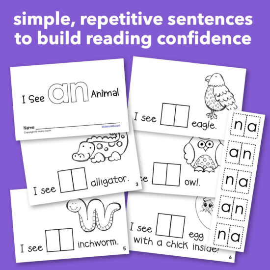 "I See AN Animal" Interactive Sight Word Reader - Kinder Craze