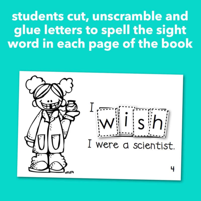 Emergent Reader for Sight Word WISH: "I WISH I Were a…" Sight Word Book ...