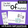 Halloween Emergent Reader for Sight Word OF: "I'm Not Scared OF ...