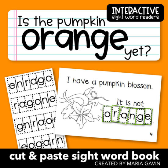 Try this Cut and Paste Book Instead of Color Word Worksheets!