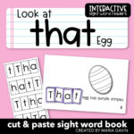 "Look at THAT Egg" Easter Interactive Sight Word Reader - Kinder Craze