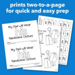 Father's Day Emergent Reader: "My Dad will Wear his Handsome Clothes ...