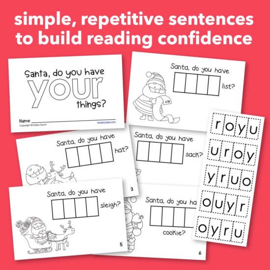 "Santa, Do You Have YOUR Things?" Christmas Interactive Sight Word ...