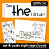 "See THE Fall Fun?" Fall Theme Interactive Sight Word Reader - Kinder Craze
