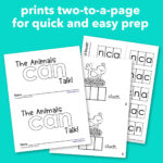 "The Animals Can Talk" Interactive Sight Word Reader - Kinder Craze