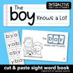 Bundle of Books - set 100 Interactive Sight Word Books - Kinder Craze