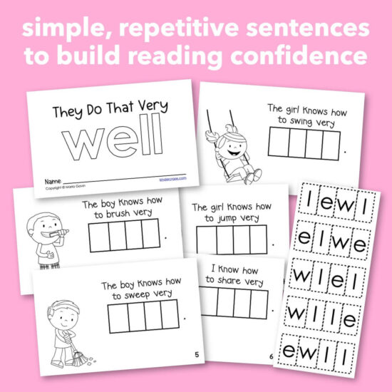 "They Do That Very Well" Interactive Sight Word Reader - Kinder Craze