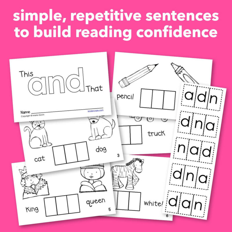 "This AND That" Interactive Sight Word Reader - Kinder Craze