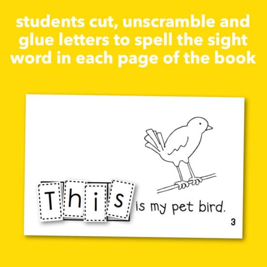 Emergent Reader for Sight Word THIS: "This is my Pet" Sight Word Book ...