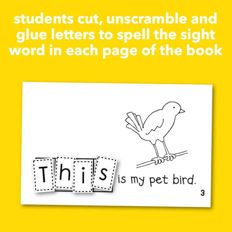 Emergent Reader for Sight Word THIS: "This is my Pet" Sight Word Book ...