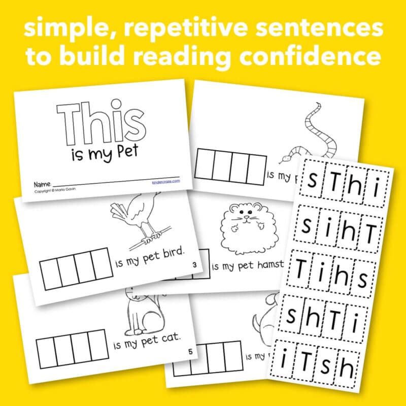 Emergent Reader for Sight Word THIS: "This is my Pet" Sight Word Book ...