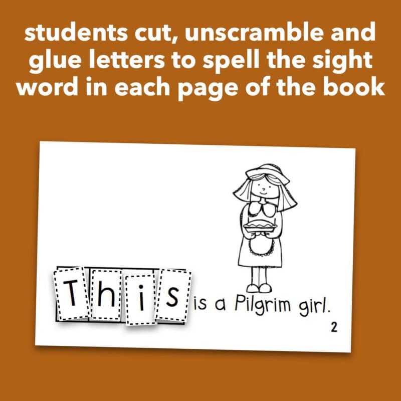 Thanksgiving Emergent Reader "This is Thanksgiving" Sight Word Book ...