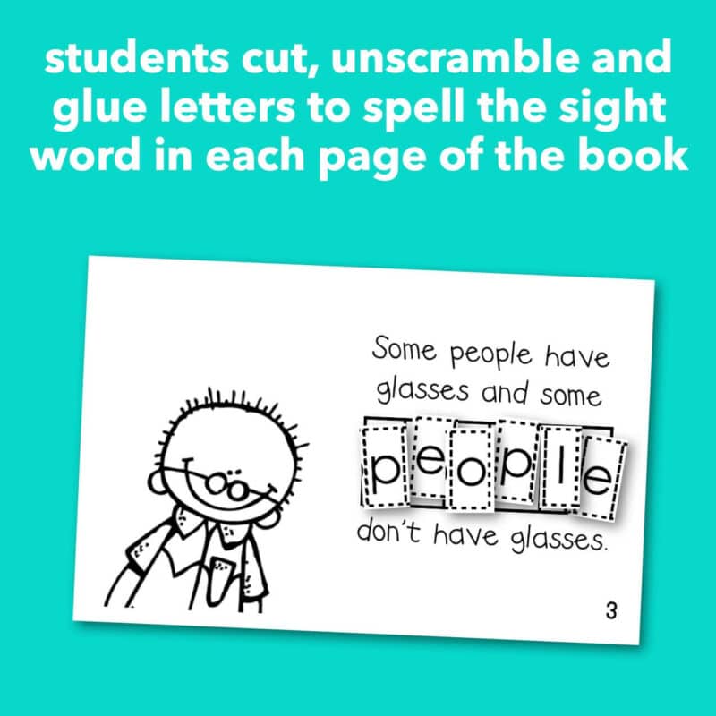 "We Are All PEOPLE" Interactive Sight Word Reader - Kinder Craze