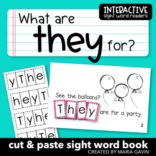 Emergent Reader for Sight Word THEY: "What are they for?" Sight Word ...
