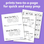 Emergent Reader for Sight Word EAT: "What the Pets Eat" Sight Word Book ...