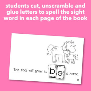 "What Will they Grow to BE?" Interactive Sight Word Reader - Kinder Craze