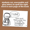 MLK Day Emergent Reader for Sight Word SAY: "What Would Martin Luther ...